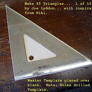 Making New 45* Triangles from a Drafting template | NC Woodworker